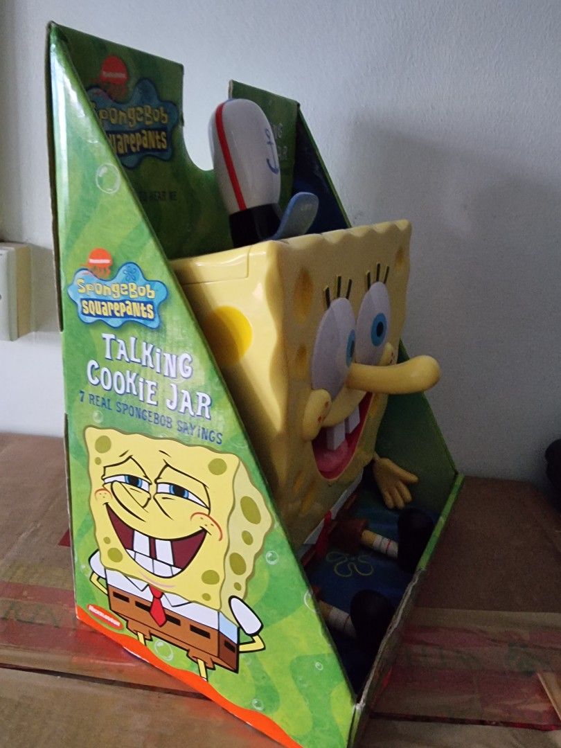 NICKELODEON Spongebob Squarepants Talking Cookie Jar, Hobbies & Toys ...