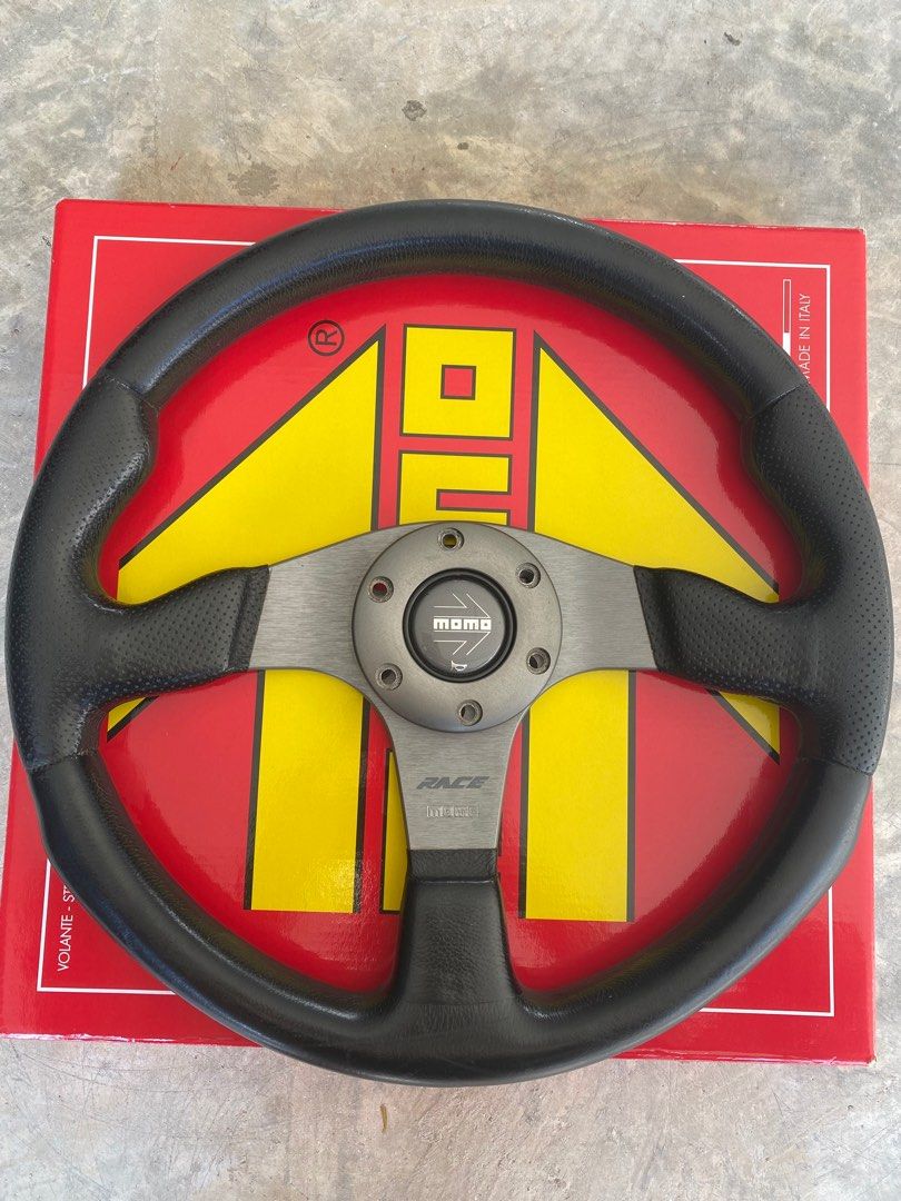 Original MOMO Race steering wheel 350mm, Car Accessories, Accessories on Carousell