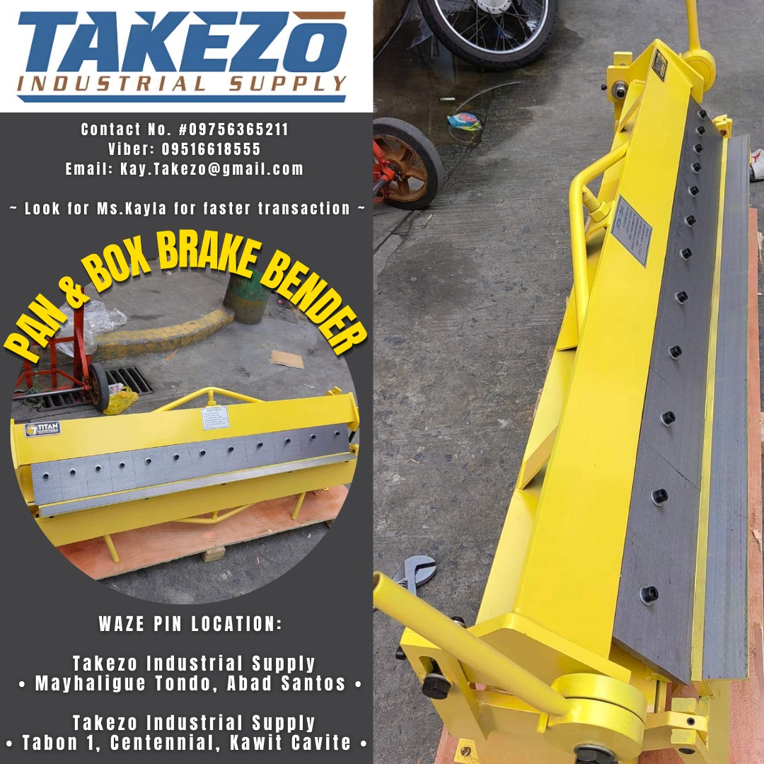 PAN AND BOX BRAKE BENDER, Commercial & Industrial, Construction Tools ...