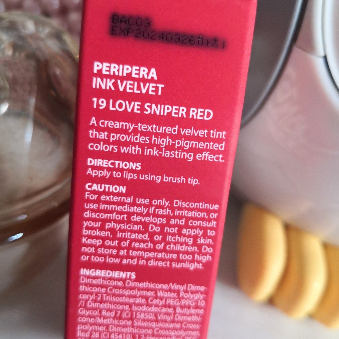 Peripera Ink Velvet #19 Love Sniper Red, Beauty & Personal Care, Face ...