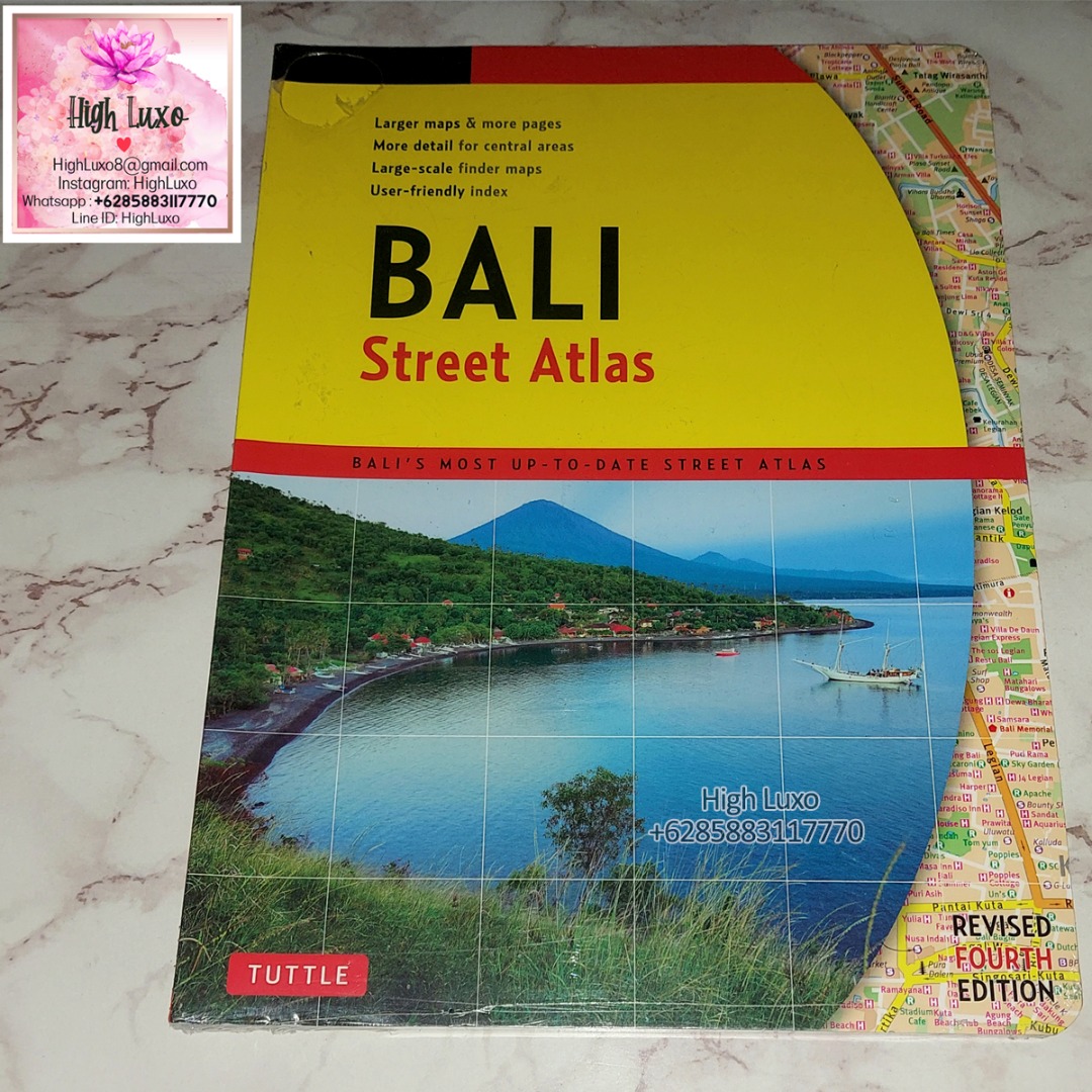 Peta Travel Bali Street Atlas Map Fourth Edition INDONESIA English Book ...