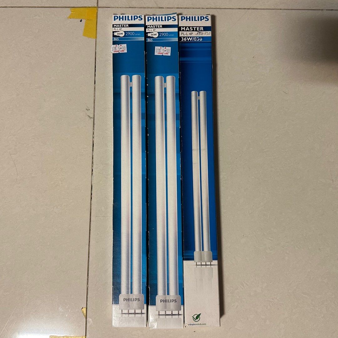Philips Master 36W PL-L 4P fluorescent tubes, Furniture & Home Living, Lighting & Fans, Lighting ...