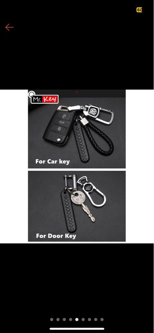 Mr KEY! Phone number card key ring - Anti lost D.I.Y. number, Hobbies ...