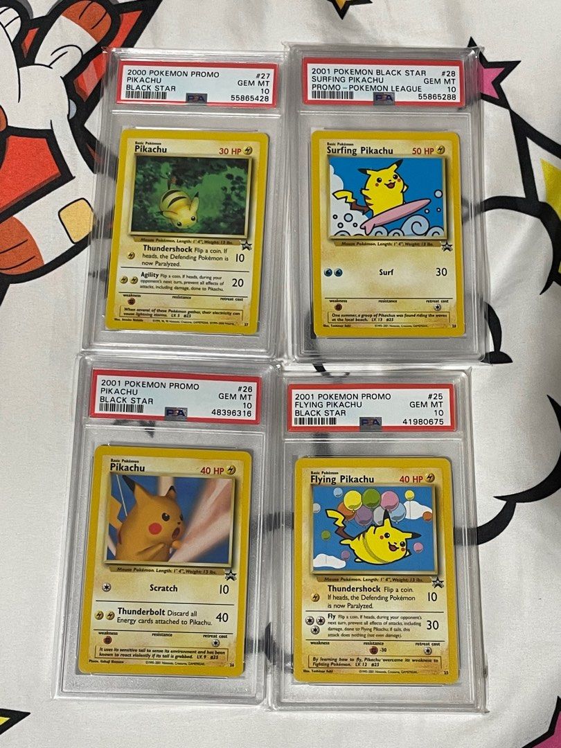 Pikachu Psa 10 Promo set, Hobbies & Toys, Toys & Games on Carousell