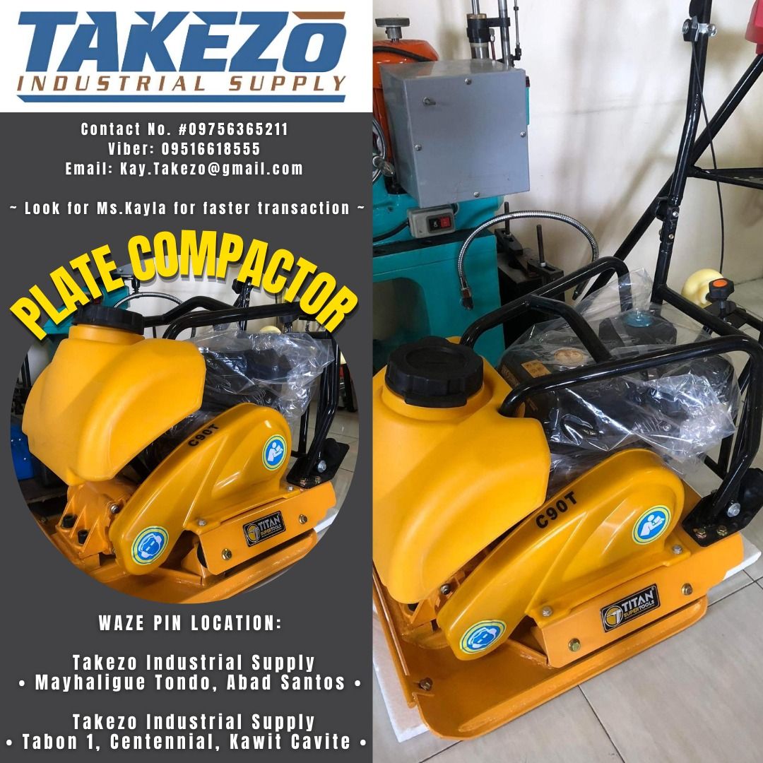 PLATE COMPACTOR, Commercial & Industrial, Construction & Building ...