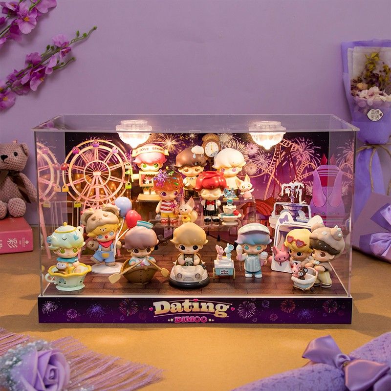 POPMART THEMED DISPLAY ACRYLIC CASES DIMOO SKULLPANDA HACIPUPU HARRY ...