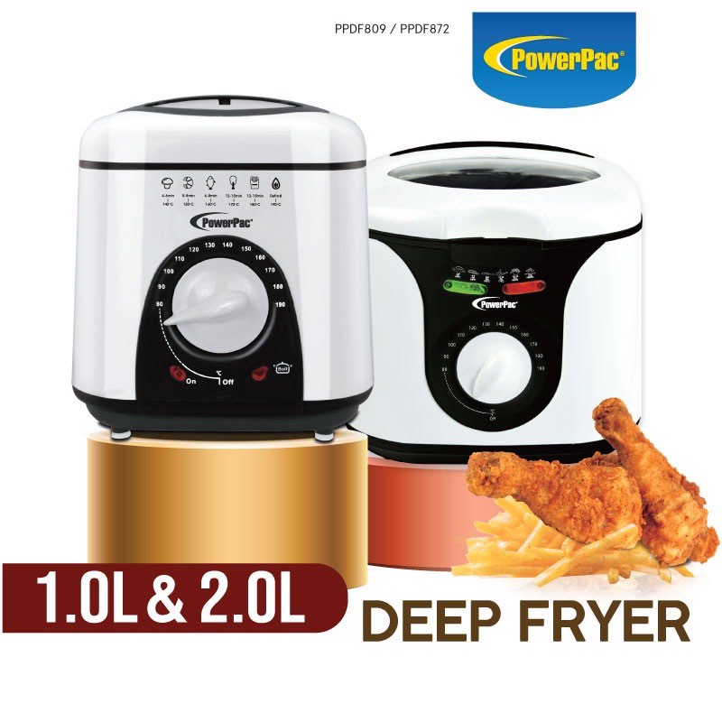 PowerPac Deep Fryer with non-stick inner pot and adjustable Thermostats ...