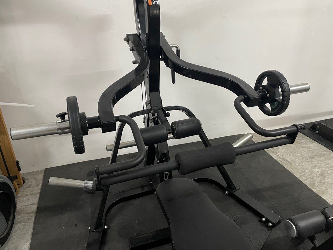 Power tec fitness Powertec lever gym home with full attachments pec fly ...