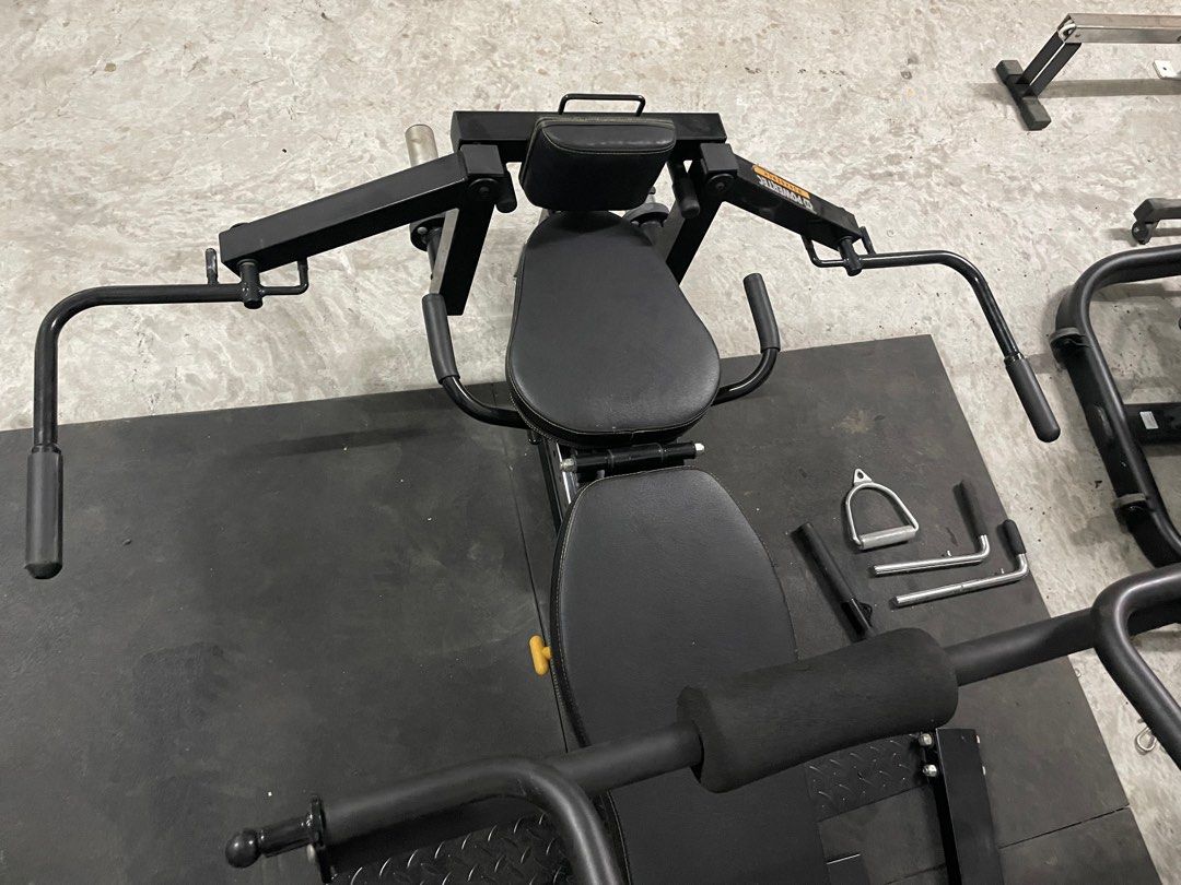 Power tec fitness Powertec lever gym home with full attachments pec fly ...