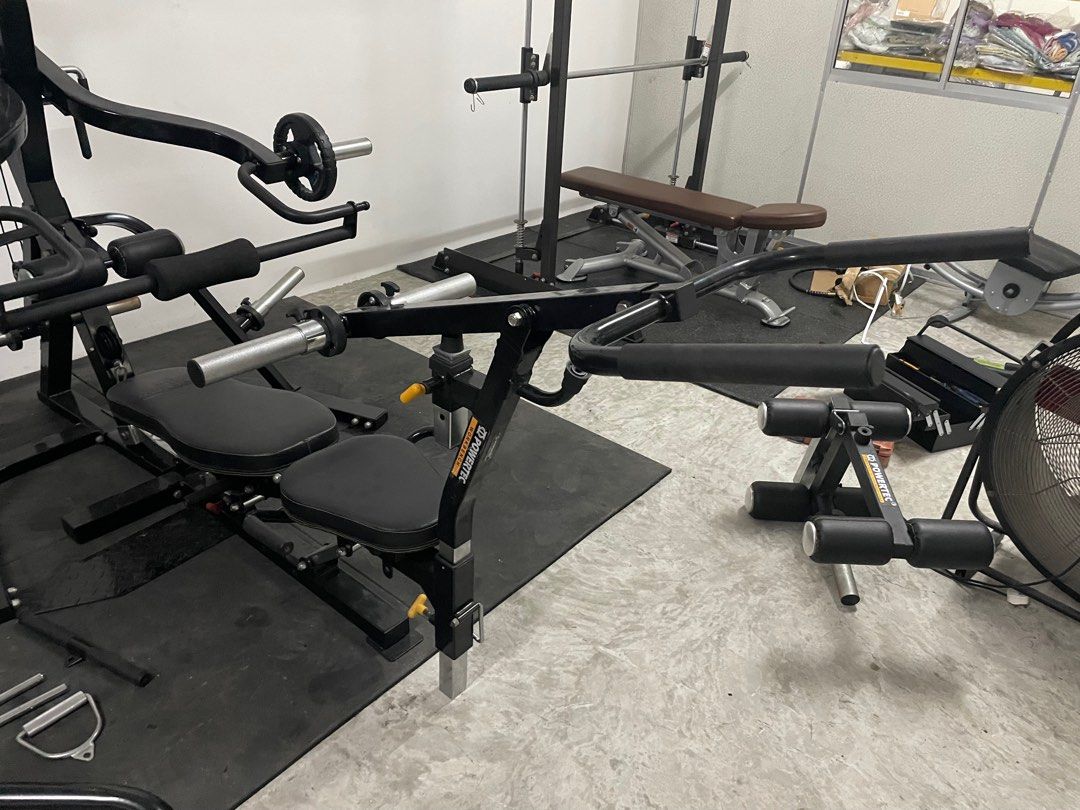 Power tec fitness Powertec lever gym home with full attachments pec fly ...