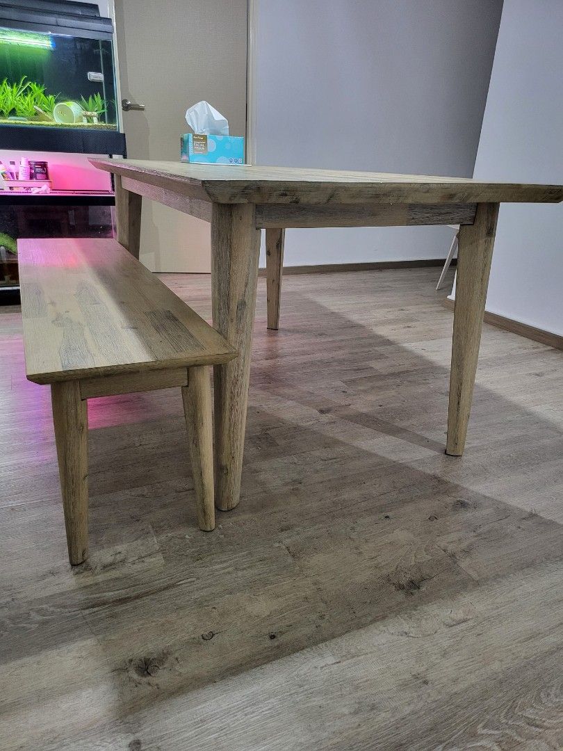 PreLoved Scandinavian Dining table ONLY, Furniture & Home Living ...