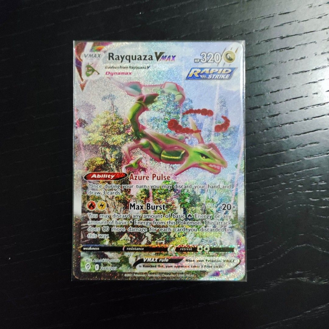 Rayquaza Vmax Alternate Art (AA), Hobbies & Toys, Memorabilia ...