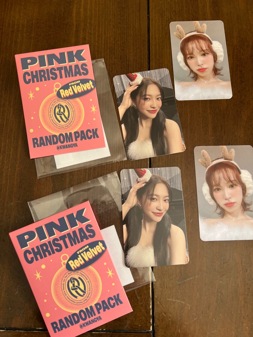 RED VELVET YERI AND WENDY PINK CHRISTMAS RANDOM PACK on Carousell
