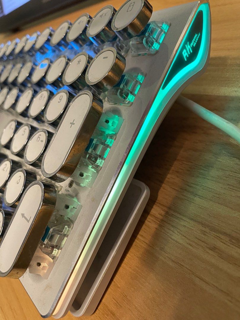 Rk Side 108 Mechanical Keyboard Blue Switches Royal Kludge S108 Plating ...