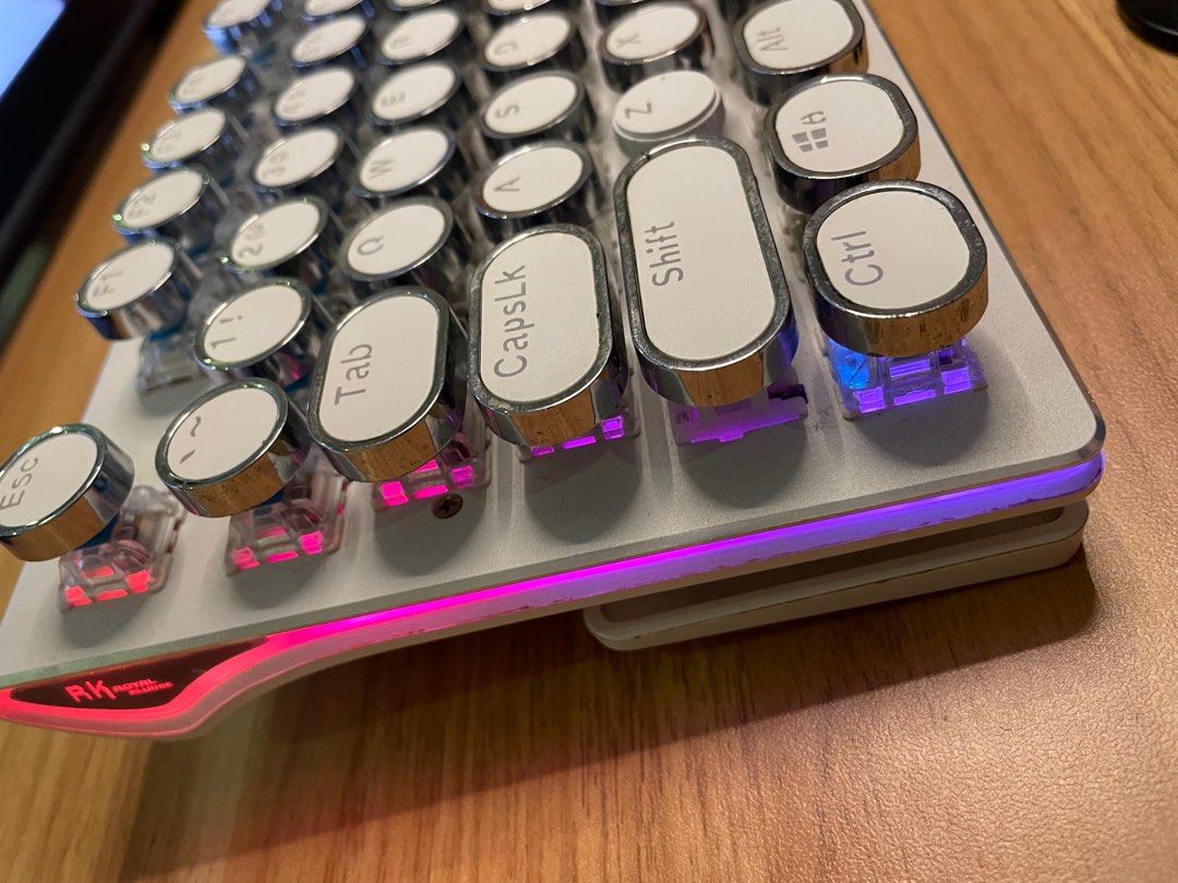 Rk Side 108 Mechanical Keyboard Blue Switches Royal Kludge S108 Plating ...