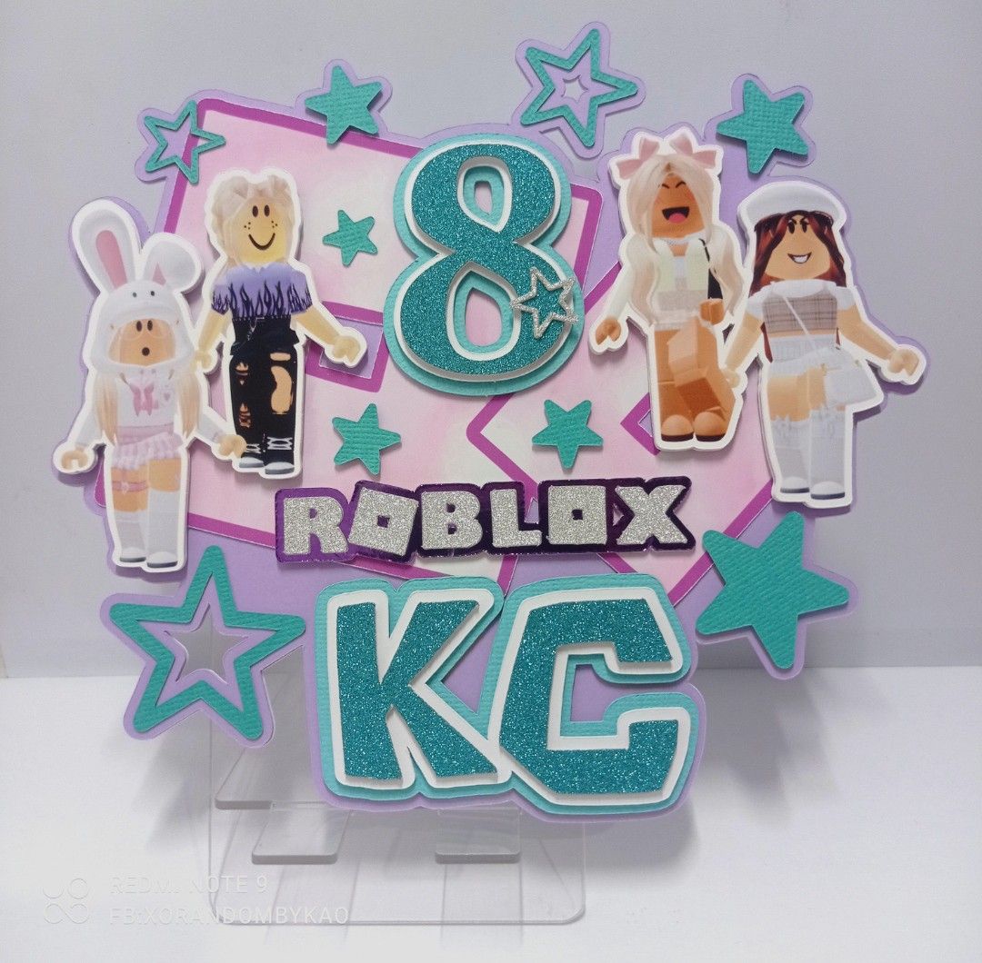 Roblox Cake Topper Design Girl Roblox Made to Order Layered Cake ...