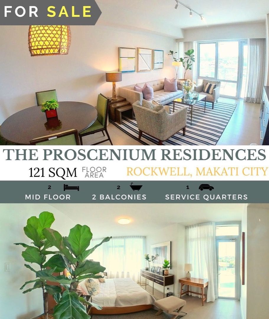 Rockwell Center Makati Proscenium New 2 Bedroom Residence Condo with 2 ...