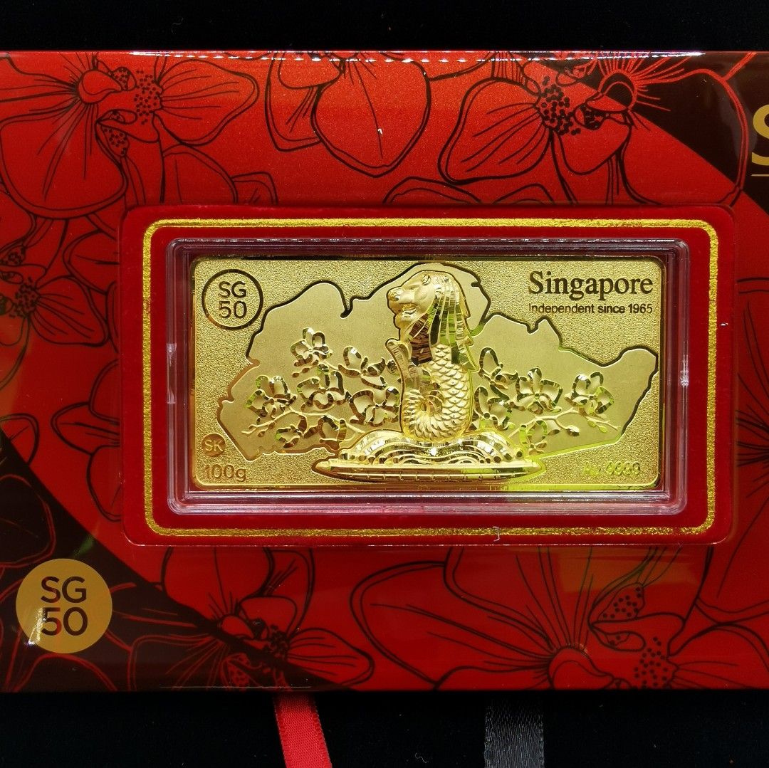 SK 100g 999.9 Gold Bar Limited Edition Series, Men's Fashion, Watches ...