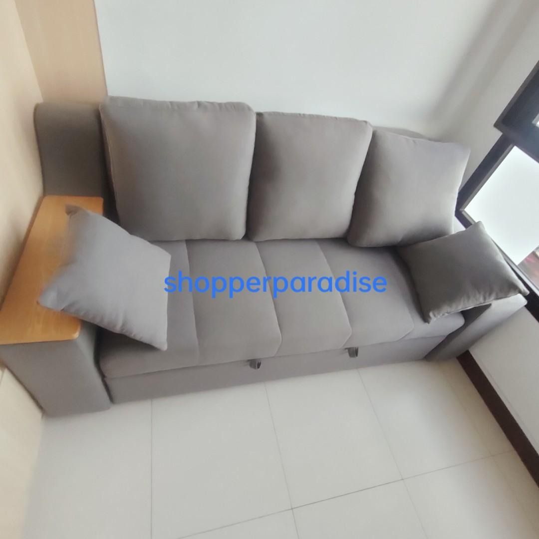 Sofa Bed 006 Three Seaters Sofa Bed Video Hari Raya, Furniture & Home Living, Furniture, Sofas ...