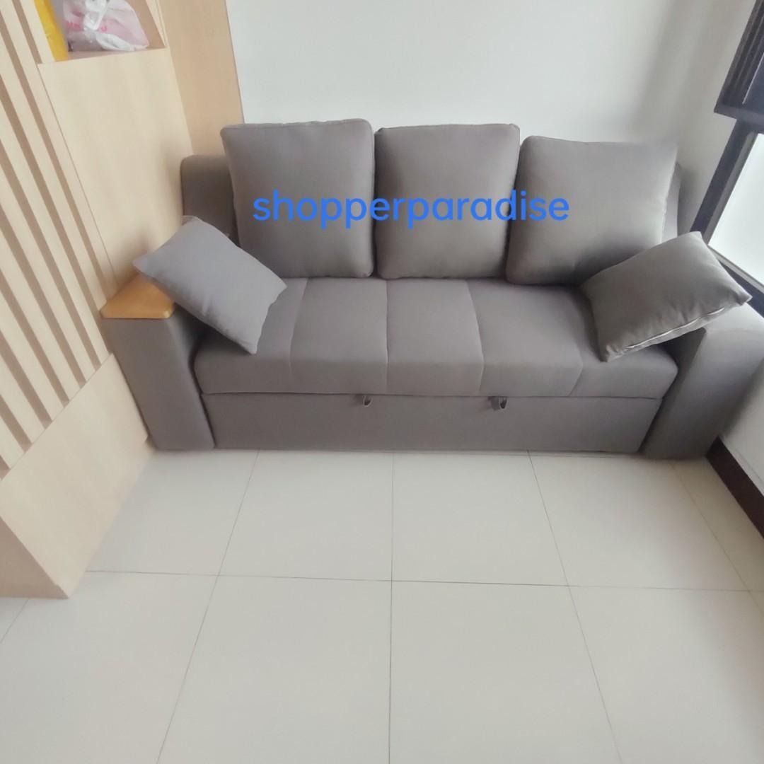 Sofa Bed 006 Three Seaters Sofa Bed Video Hari Raya, Furniture & Home Living, Furniture, Sofas ...