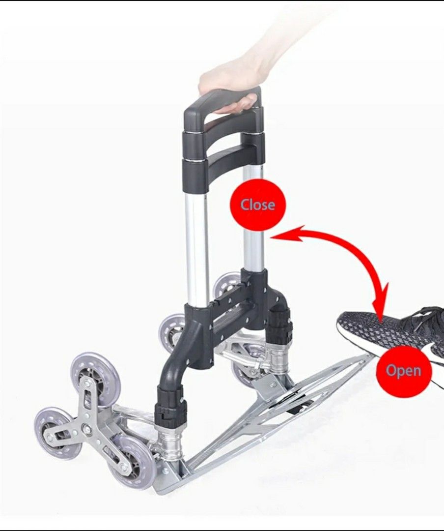 Staircase Dolly Cart Trolley Tri Wheels Staircase Climbing Trolley ...