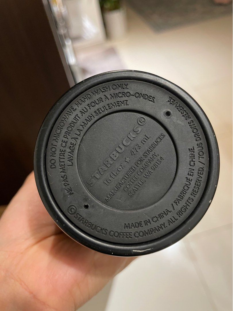 Starbucks Tumbler Metal Flask in black, Furniture & Home Living ...