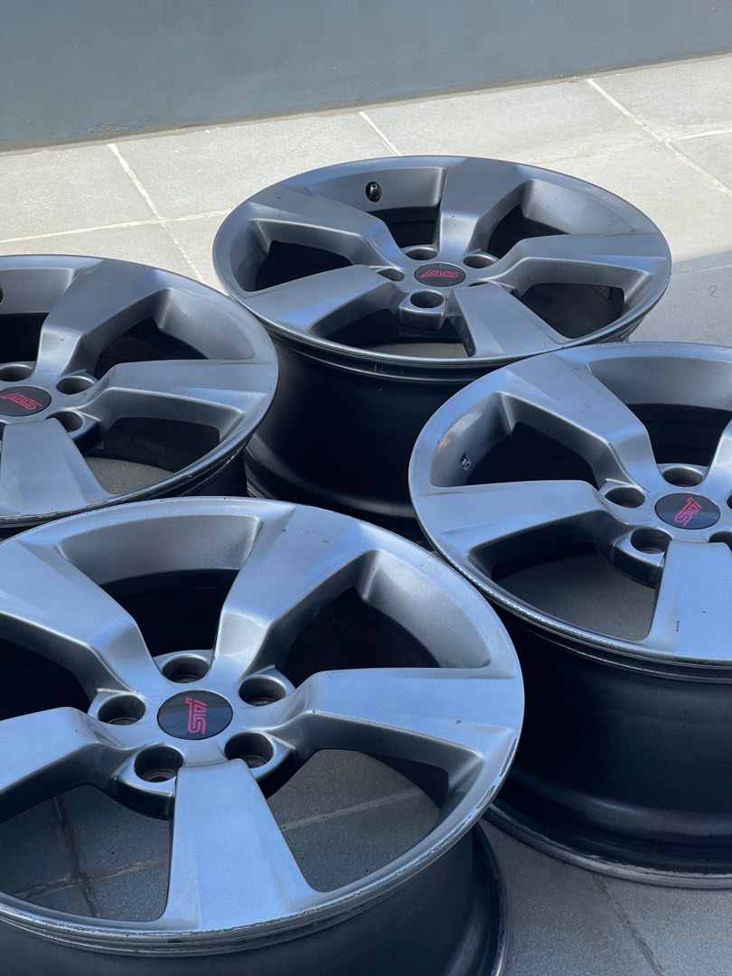 Stock STI Mags, Car Parts & Accessories, Mags and Tires on Carousell
