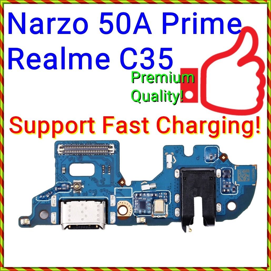 (Support 18W Fast Charge) NEW ORI Charging Port Board with IC Chipset MIC Microphone Flex Cable ...
