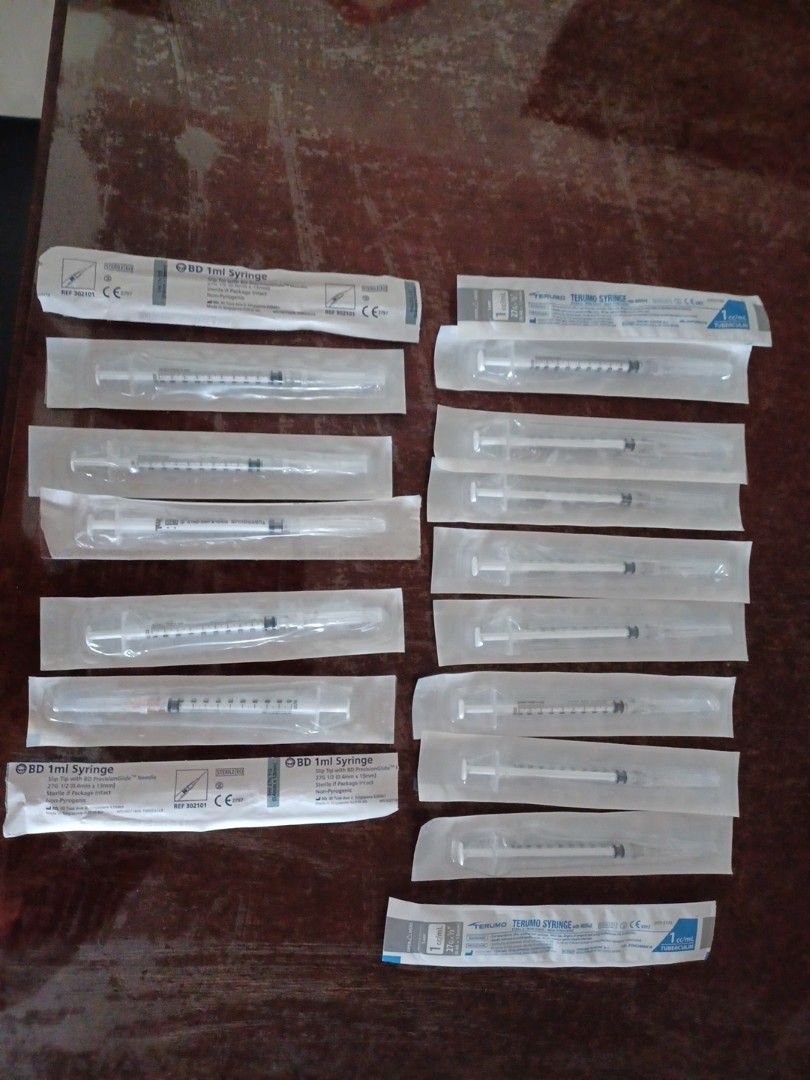 Syringe 1cc/ml, Health & Nutrition, Medical Supplies & Tools on Carousell
