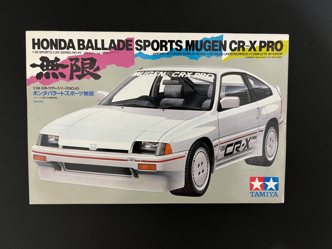 TAMIYA HONDA BALLADE SPORTS MUGEN CR-X PRO 1/24 1:24 孖星 本田 無限 CRX 模型, 興趣及遊戲, 玩具 & 遊戲類 - Carousell