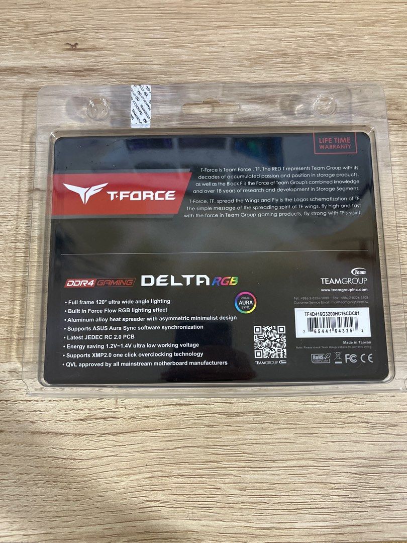 Teamgroup TForce Delta RGB DDR4 16gb (2x8gb kit) 3200mhz on Carousell