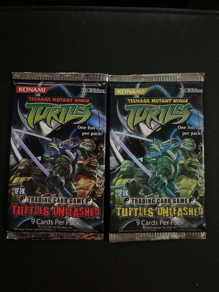 Teenage mutant ninja turtles booster pack turtles unleashed 1st edition ...