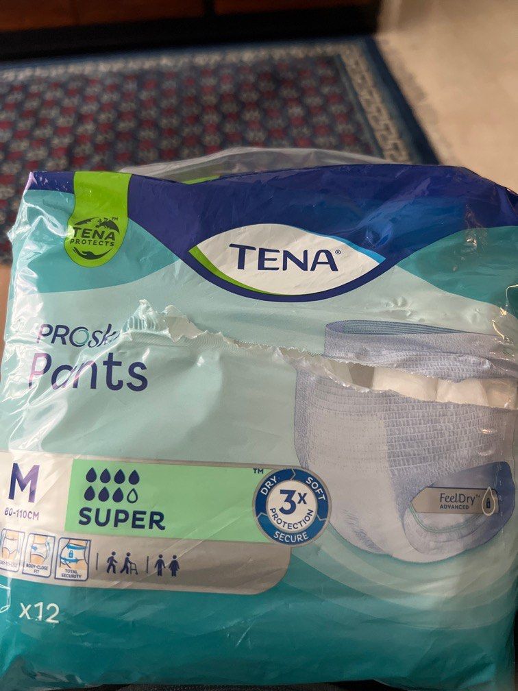 Tena Adult diapers size M, Health & Nutrition, Assistive & Rehabilatory Aids, Adult Incontinence ...