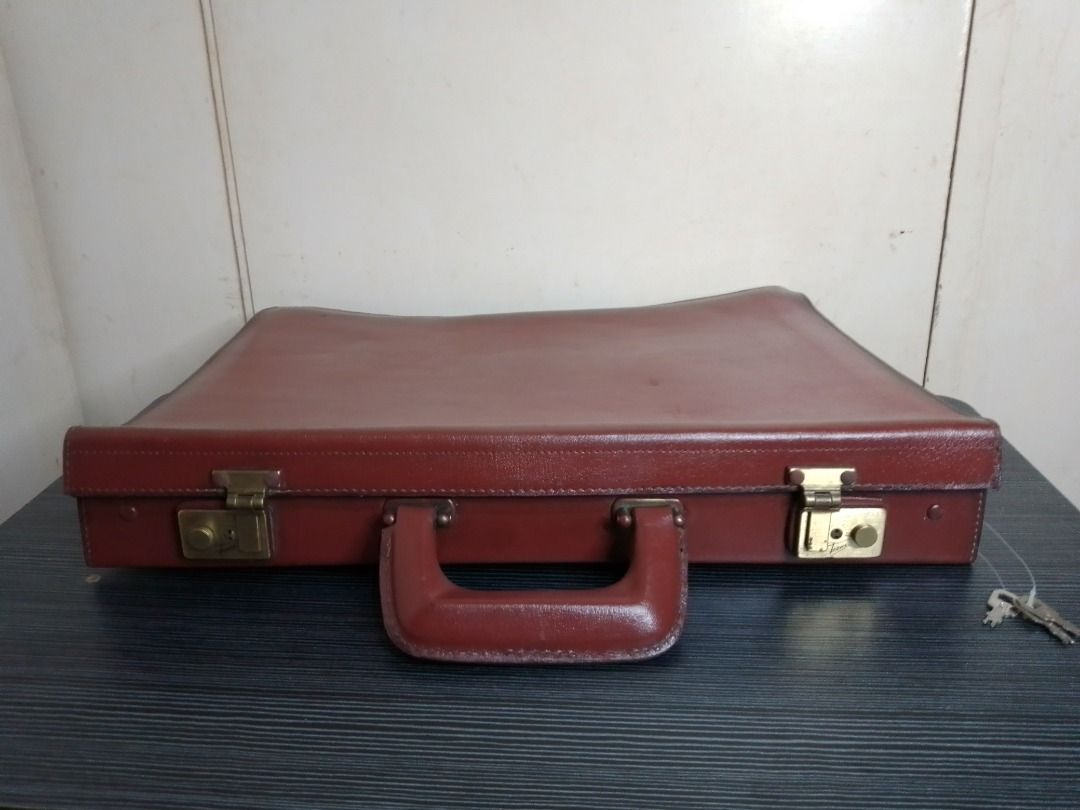 Texier Leather Briefcase Document Bag, Men's Fashion, Bags, Briefcases ...