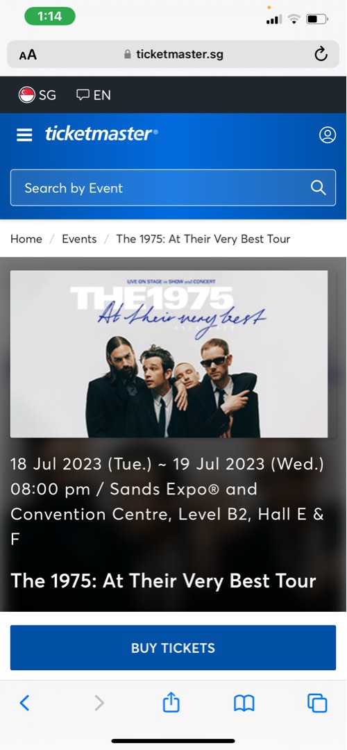 THE 1975: AT THEIR VERY BEST TOUR, Tickets & Vouchers, Event Tickets on ...