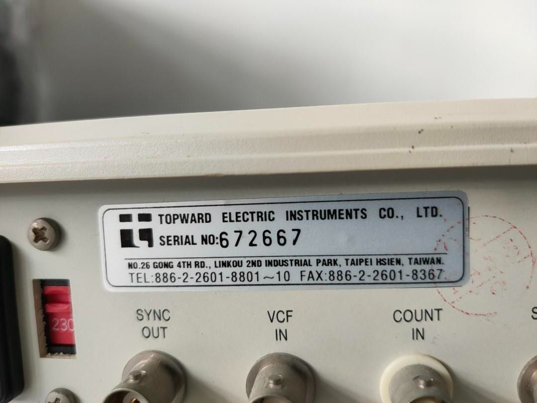 Topward Digital Sweep Function Generator 8150 For Sale @ $150 each (AAR ...