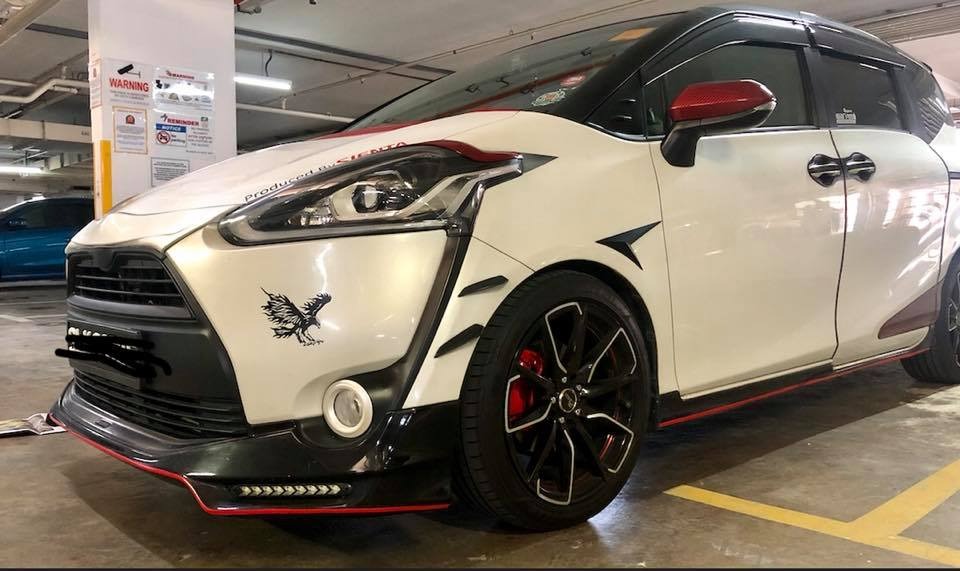 Toyota Sienta 1.5A Standard 3M Reflective Tape 2023, Car Accessories ...