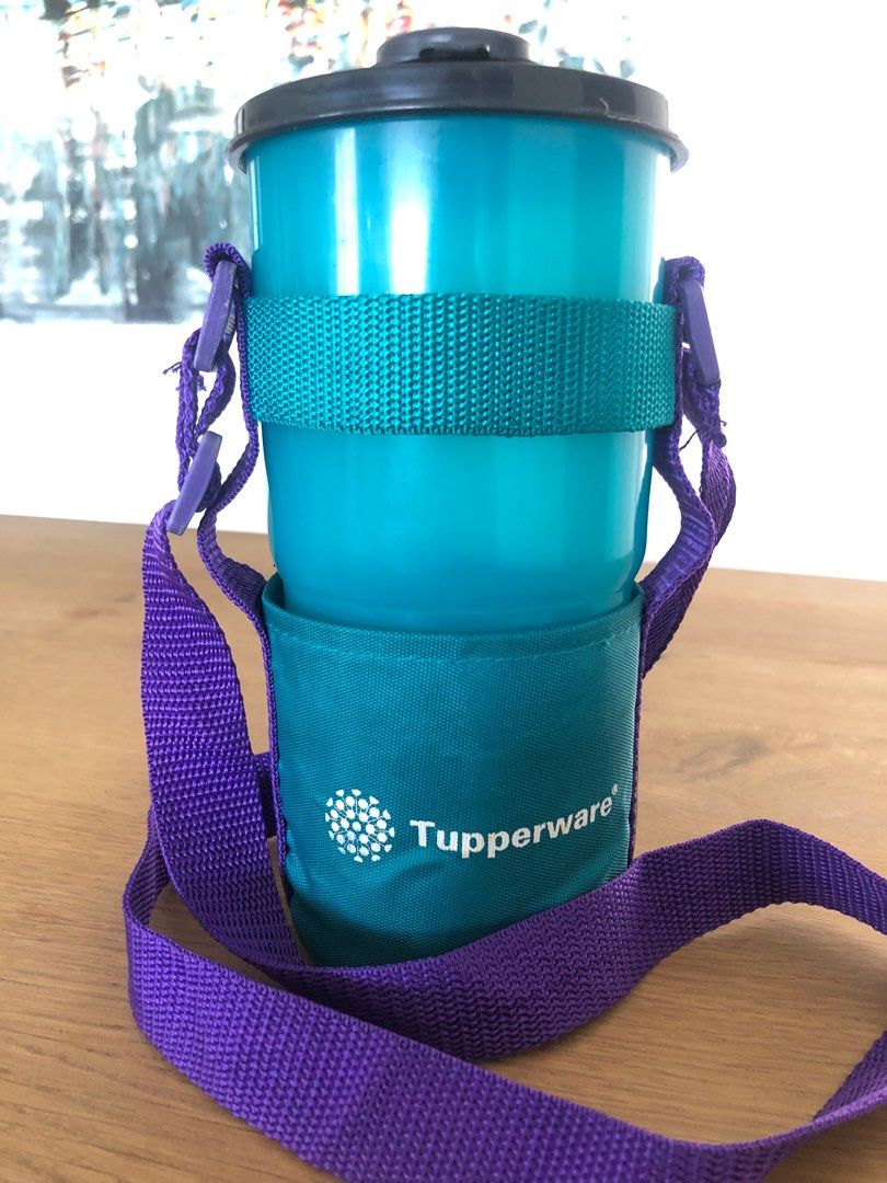 Tupperware water bottle with detachable carrier, Furniture & Home ...