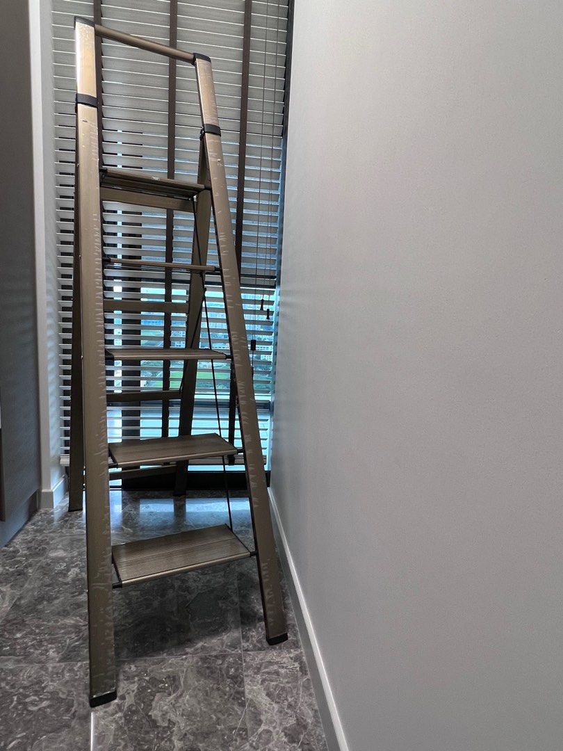 TUUF 5 Step Ladder Elegance Series - Champagne, Furniture & Home Living ...