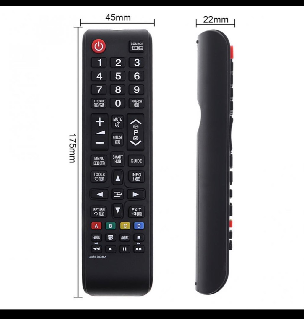 Universal TV Remote Control with Long Transmission Distance for Samsung ...