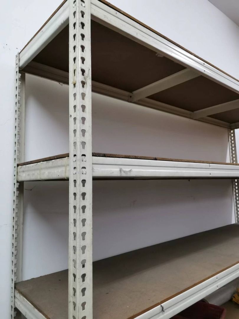 Used MYSTAR Boltless Rack White Rack Cabinets Warehouse Storage ...