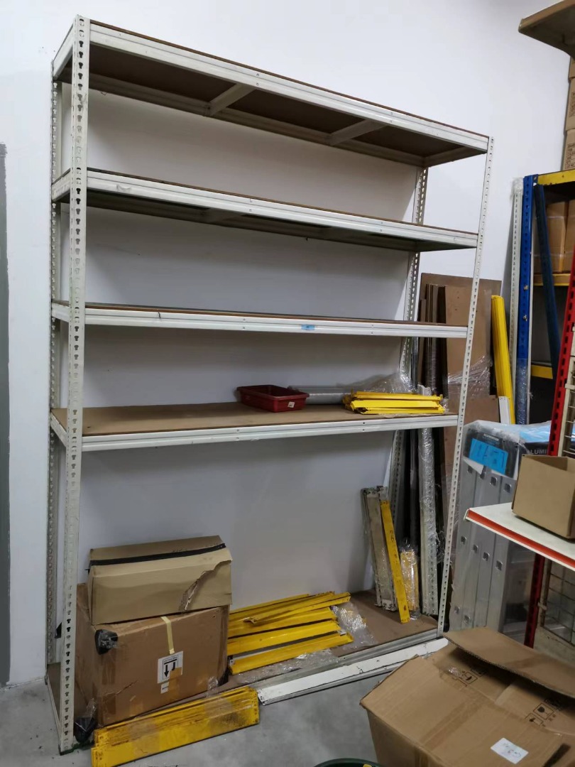 Used MYSTAR Boltless Rack White Rack Cabinets Warehouse Storage ...