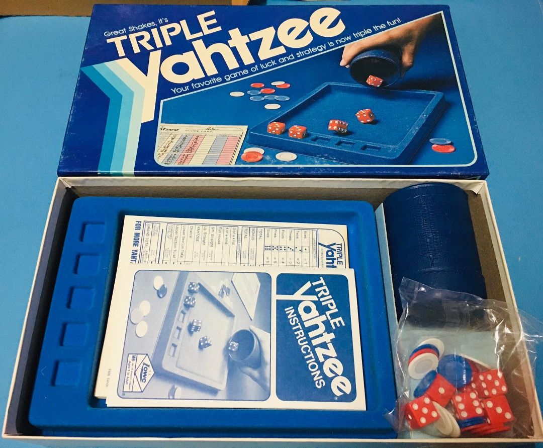 Vintage 1982 Triple Yahtzee Board Game, Hobbies & Toys, Toys & Games on ...