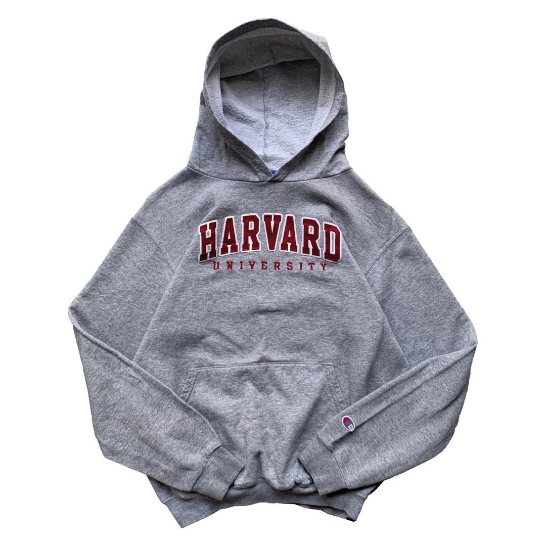 Vintage Champion Harvard University College Hoodie on Carousell
