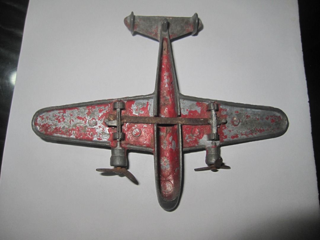 Vintage Hubley Kiddie Toy Airplane U.S.N. 3-B-4 Lockheed Electra 1930's ...