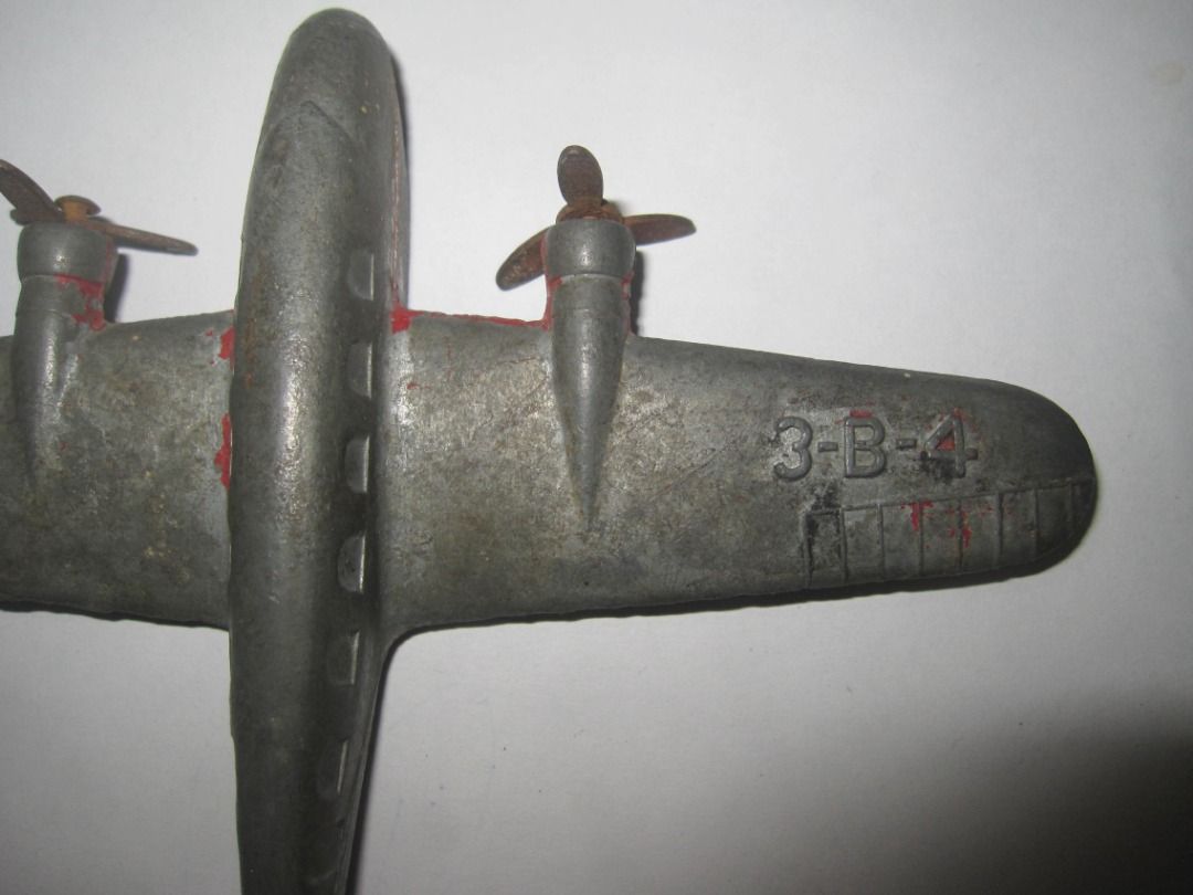 Vintage Hubley Kiddie Toy Airplane U.S.N. 3-B-4 Lockheed Electra 1930's ...