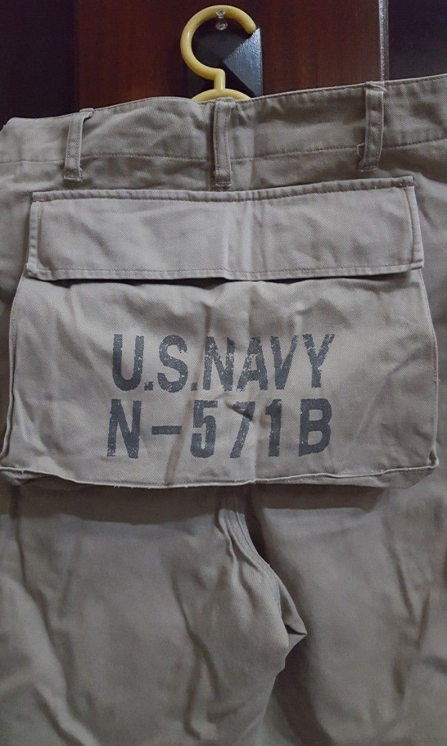 Vintage US NAVY Monkey Short Pants on Carousell