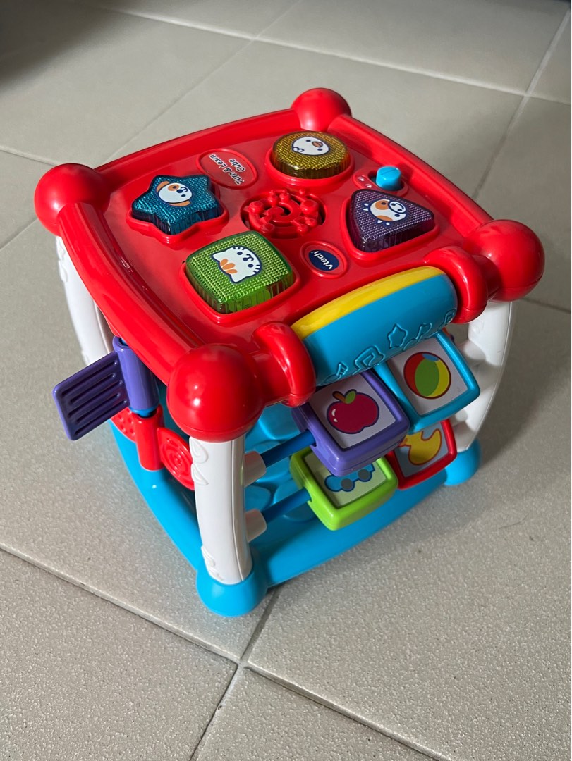 VTECH BUSY LEARNERS ACTIVITY CUBE, Babies & Kids, Infant Playtime on ...