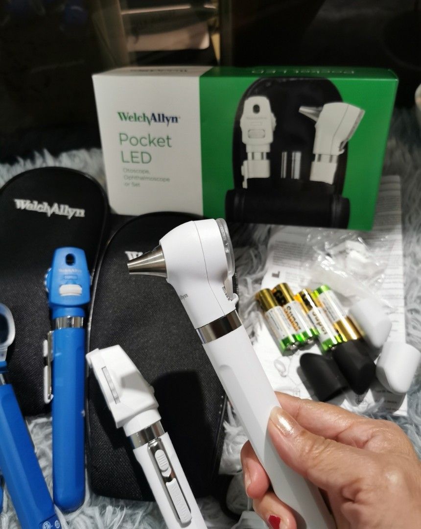 Welch Allyn Pocket Led Otoscope Opthalmoscope, Health & Nutrition ...
