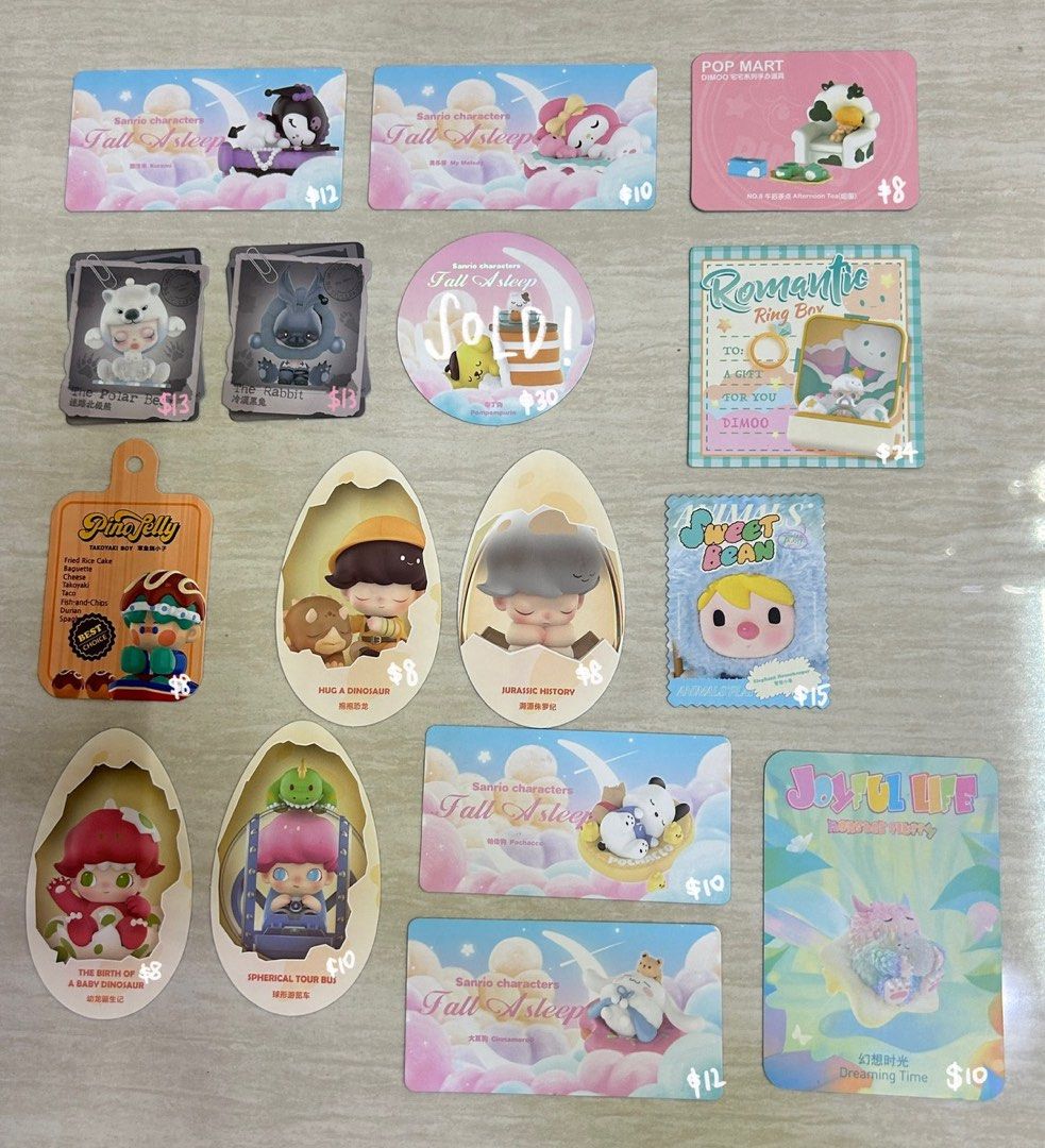 wts/lfb popmart sanrio dimoo skullpanda pino jelly sweet bean, Hobbies ...